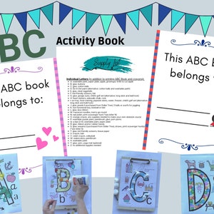 ABC Activities ABC Book Alphabet Book Preschool Alphabet - Etsy
