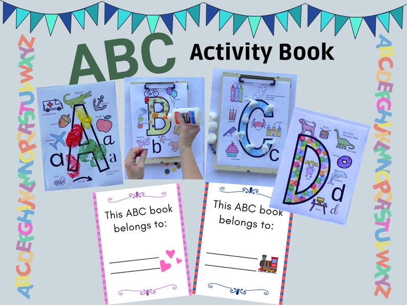 ABC Activities, ABC Book, Alphabet Book, Preschool Alphabet Worksheets ...