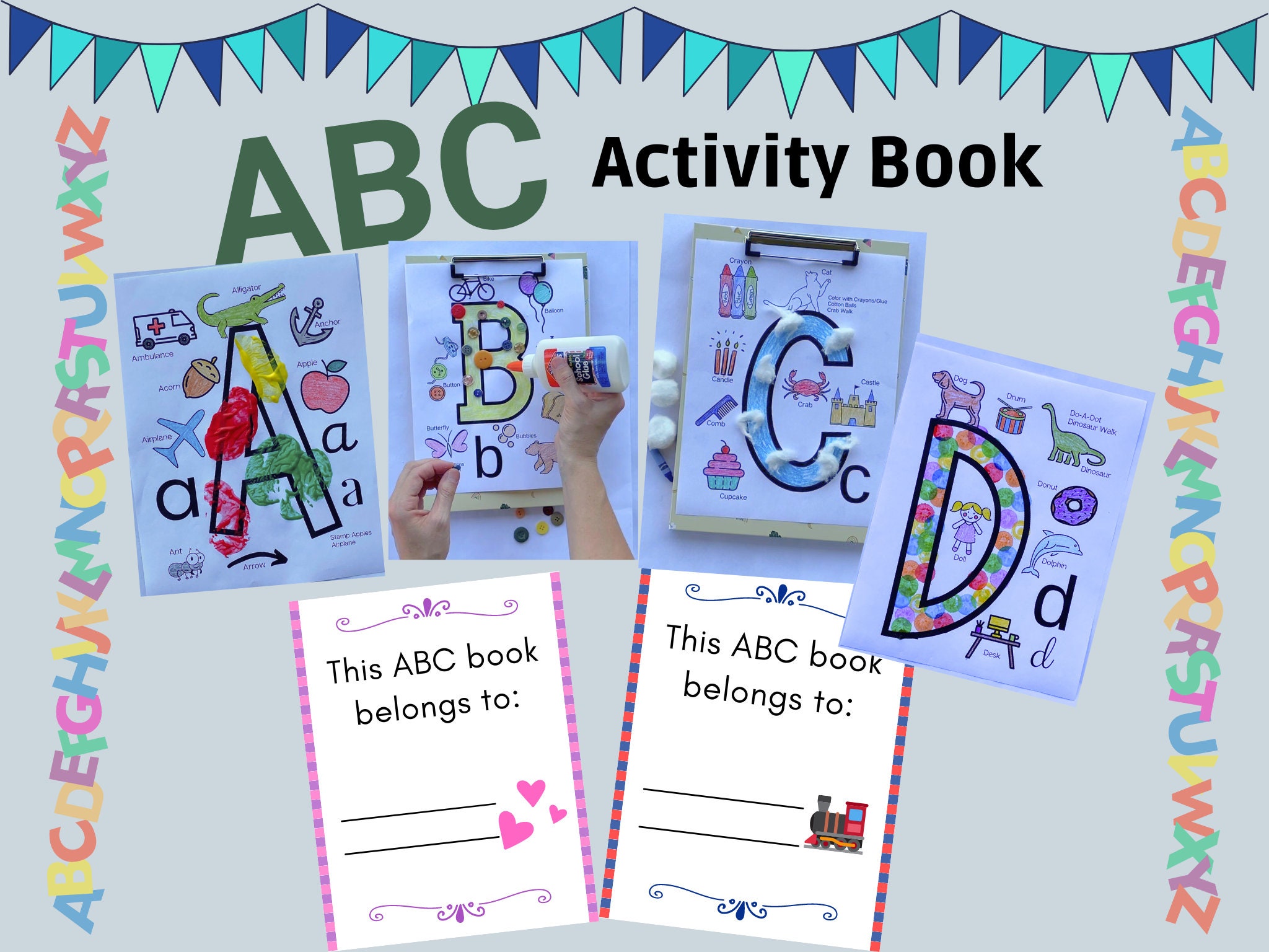 ABC Activities, ABC Book, Alphabet Book, Preschool Alphabet Worksheets ...