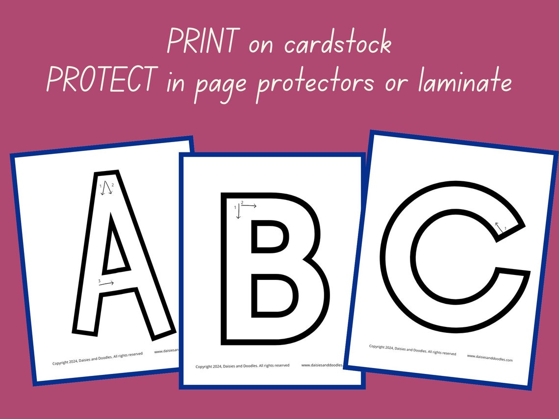 Playdough Letter Mat, Alphabet Mat, ABC Letter Mats, Play Doh Letter ...