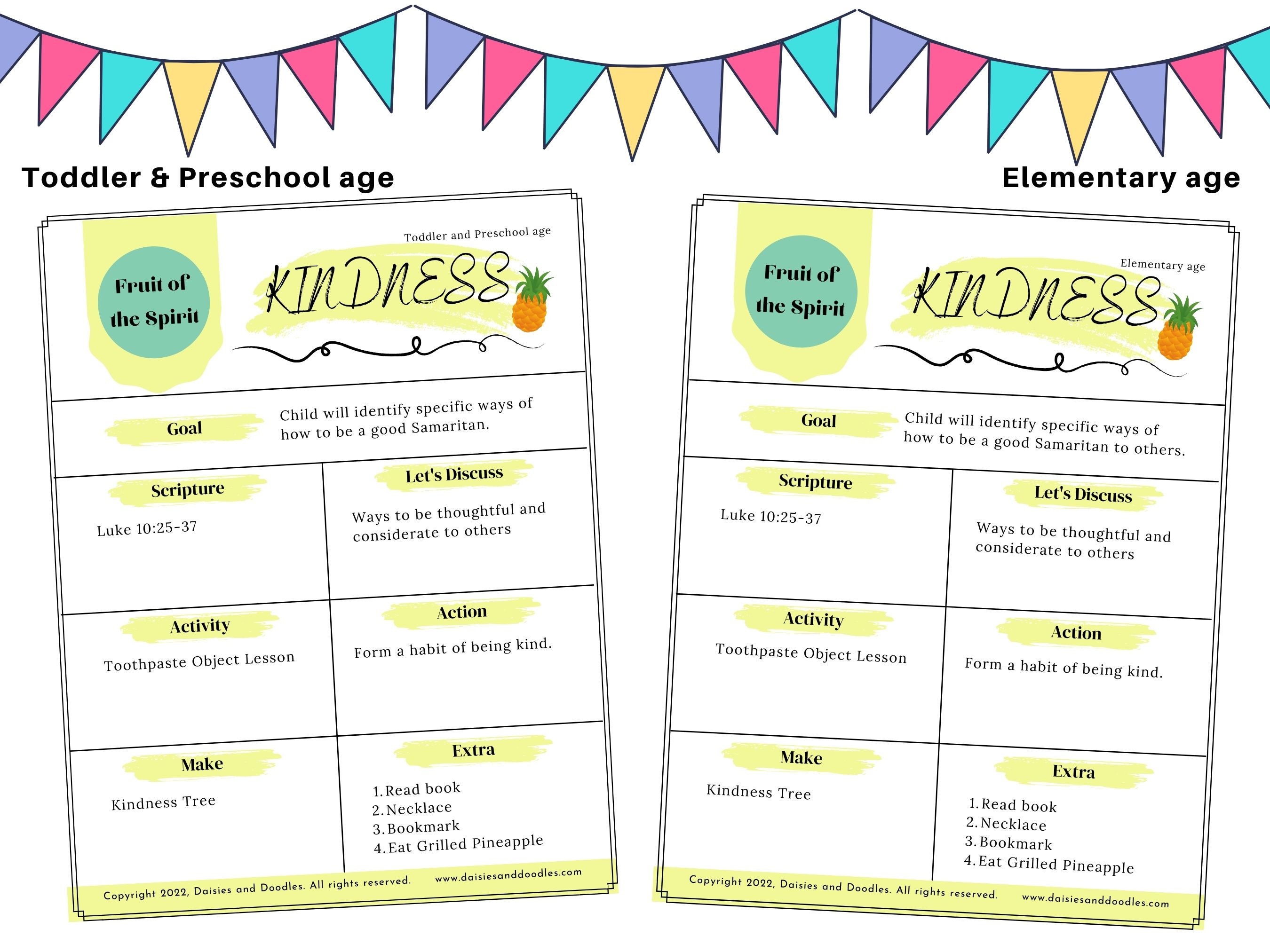 Kindness, Fruits of the Spirit, Fruit of the Spirit Children's Bible ...