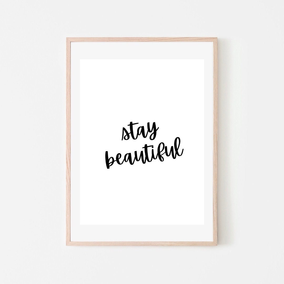 Taylor Swift Digital Wall Art, Stay Beautiful, Instant Download, Poster ...