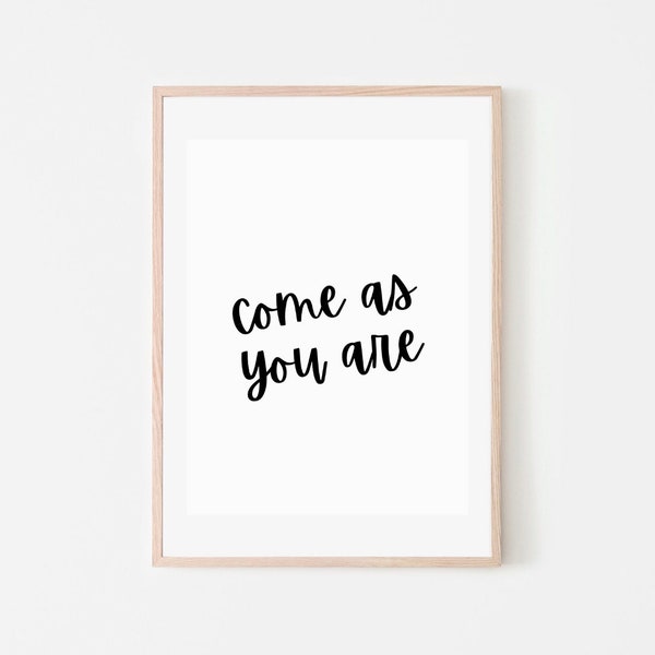 Come as You Are - Etsy