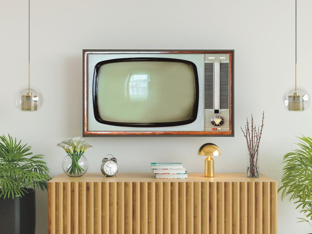 Vintage TV Art for Samsung Frame: Retro Television Photo (digital ...