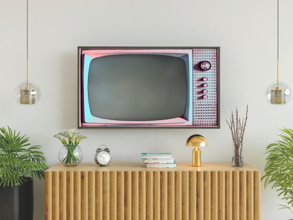 Samsung Frame TV Art Pastel Tv Blank Turned off Tv 03 - Etsy