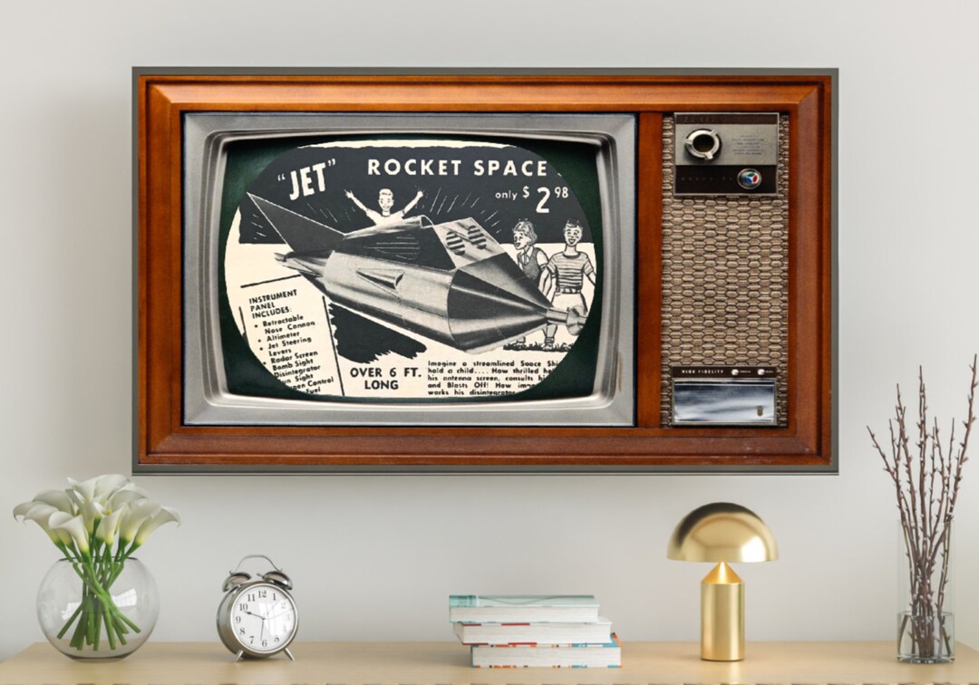 Retro TV Art: 1950s Rocket Ad Screensaver (digital Download) - Etsy