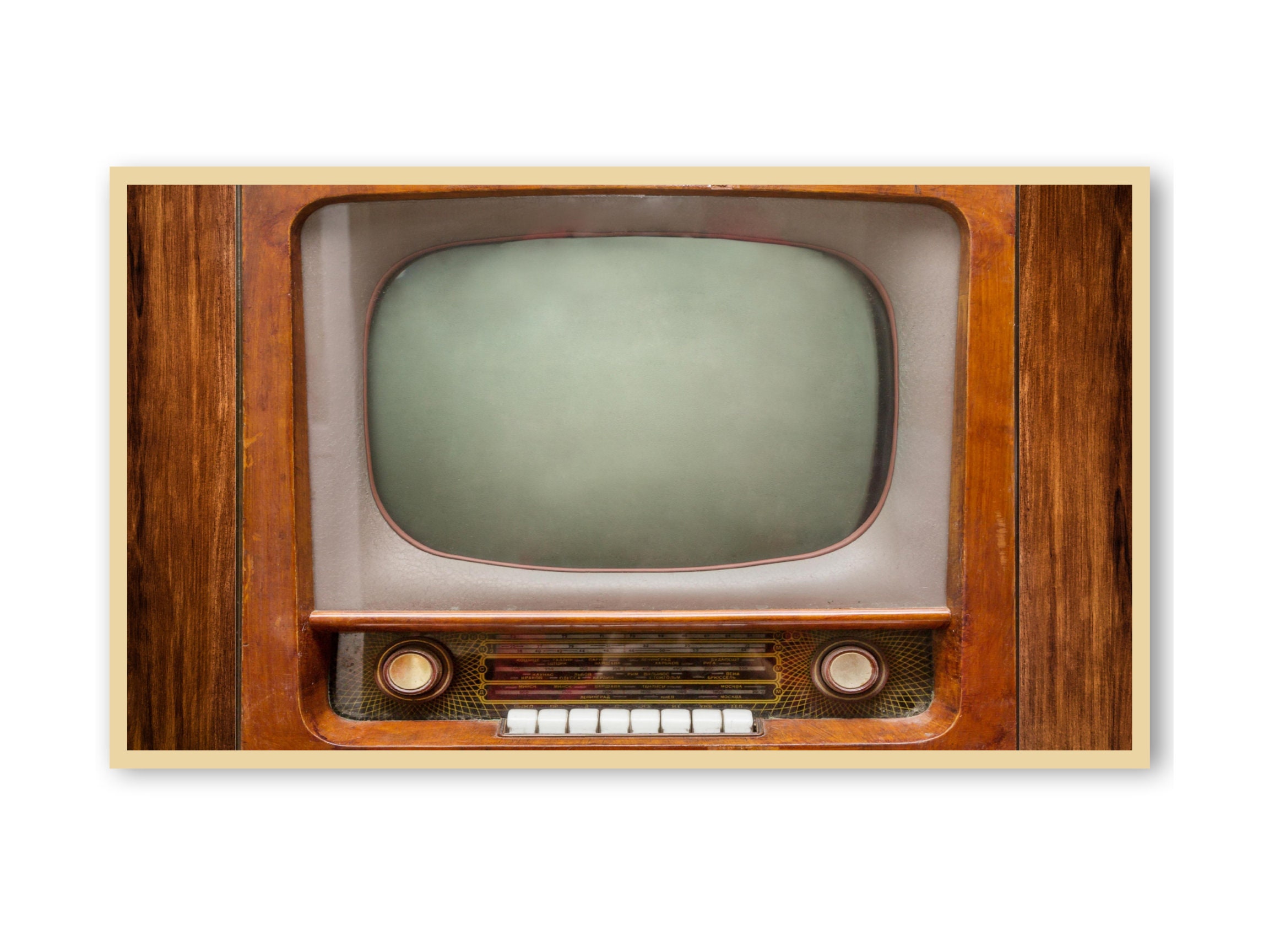 Samsung Frame TV Art Vintage Midcentury Television 1950s - Etsy