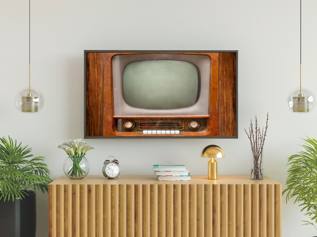 Samsung Frame TV Art, Vintage Midcentury Television Photo, 1950s 1960s ...