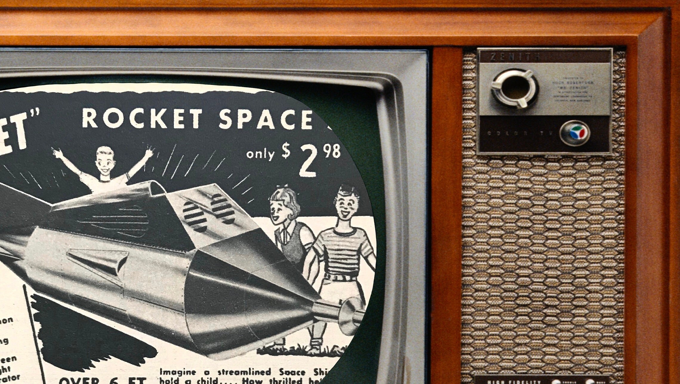 Retro TV Art: 1950s Rocket Ad Screensaver (digital Download) - Etsy
