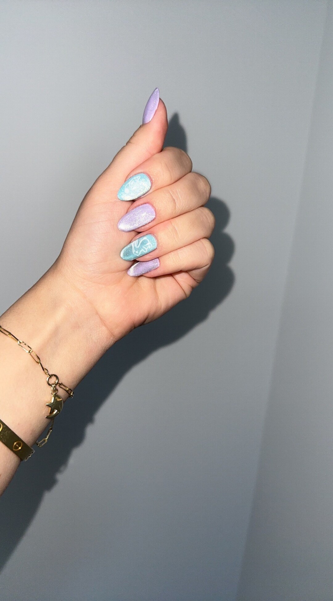 Easter Pastel Cat-eye Luxury Custom Press on Nails - Etsy