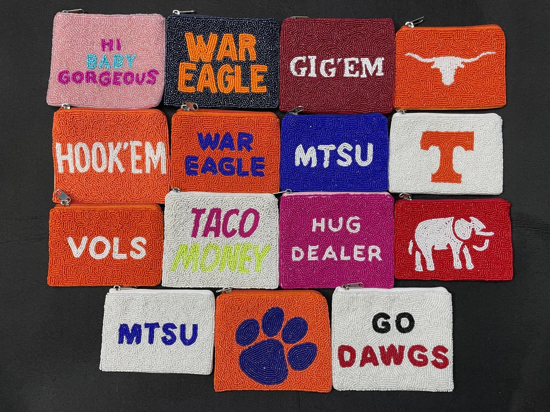 Handmade Beaded Coin Purse , Gamedays Coin Purse, Best Quality, Perfect ...