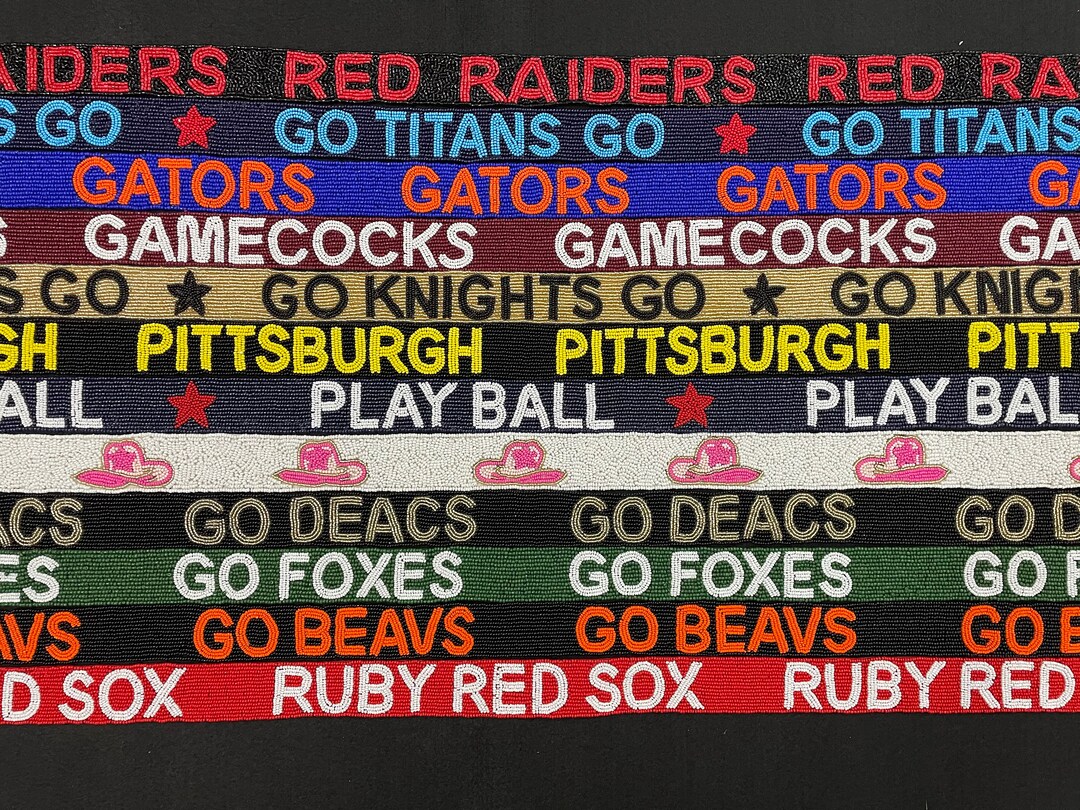 Beaded Purse Strap ,go Deacs Purse Straps, Game Day Straps,game Day ...