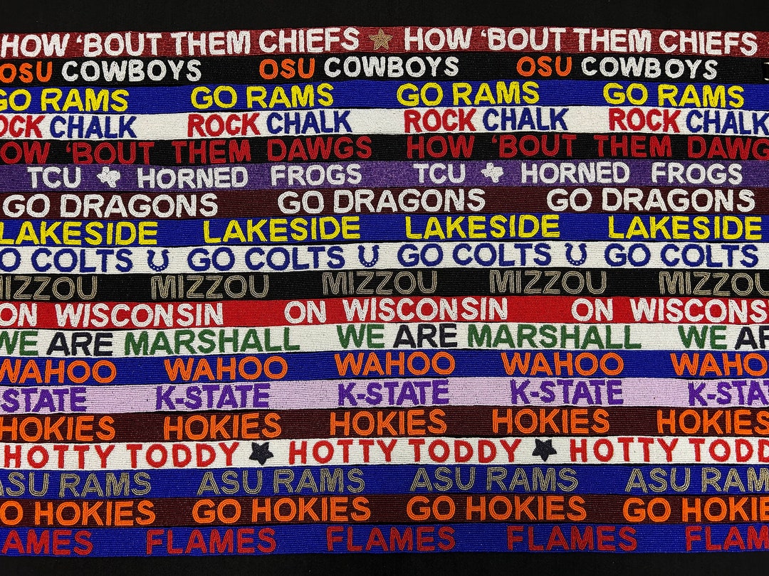 Handmade Beaded Gamedays Strap , Best Quality Straps, College Strap ...