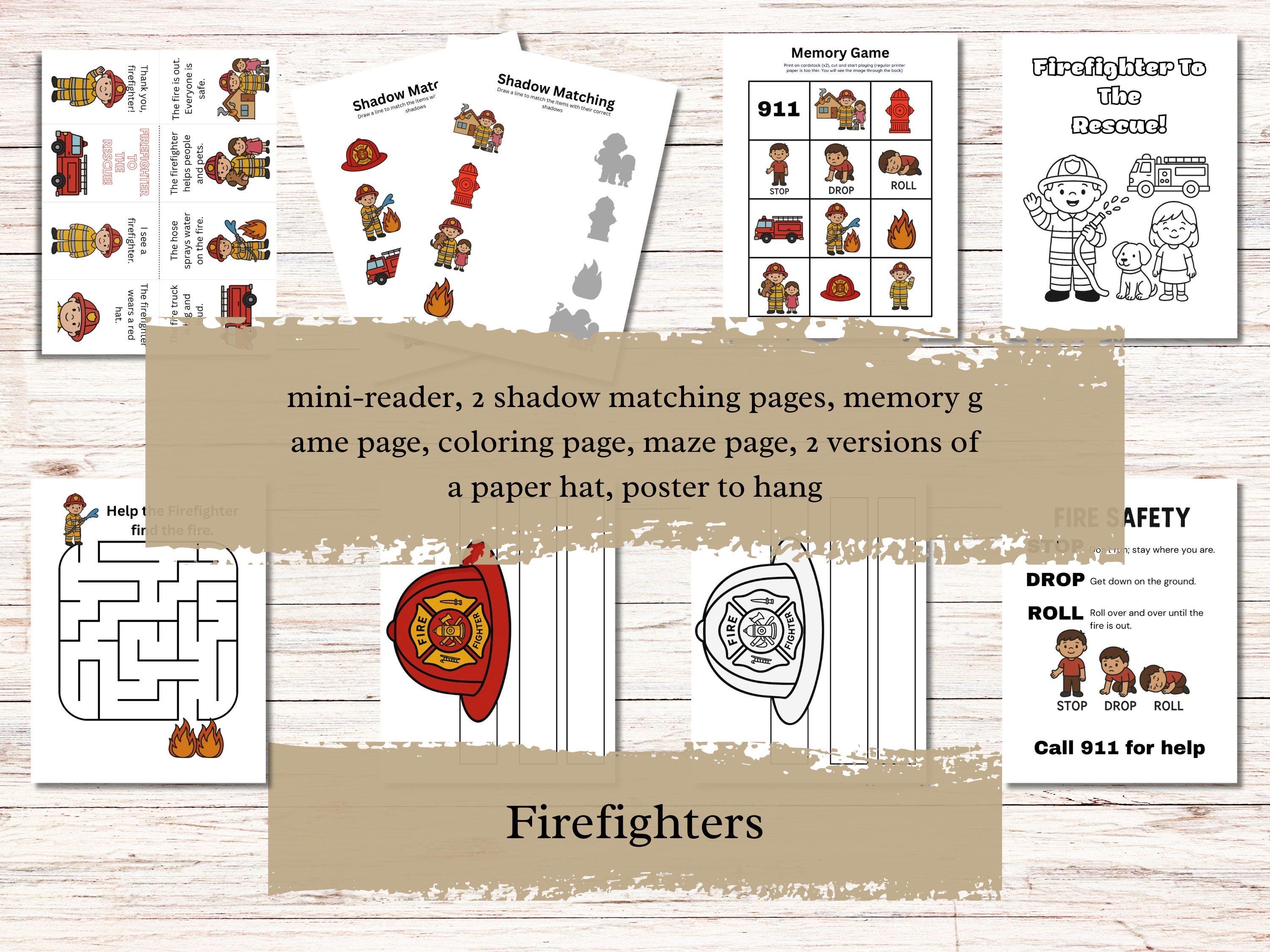 Community Helpers Unit Study: K-1 Activities & Worksheets (PDF) - Etsy