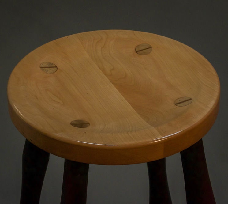 Bar Stools - Solid Maple Wood With Natural Finish - Etsy