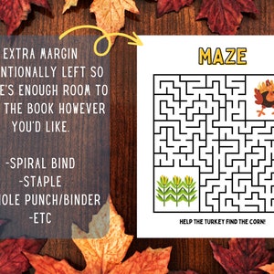 The Thanksgiving Adventure Book | Workbook for Kids | Thanksgiving ...