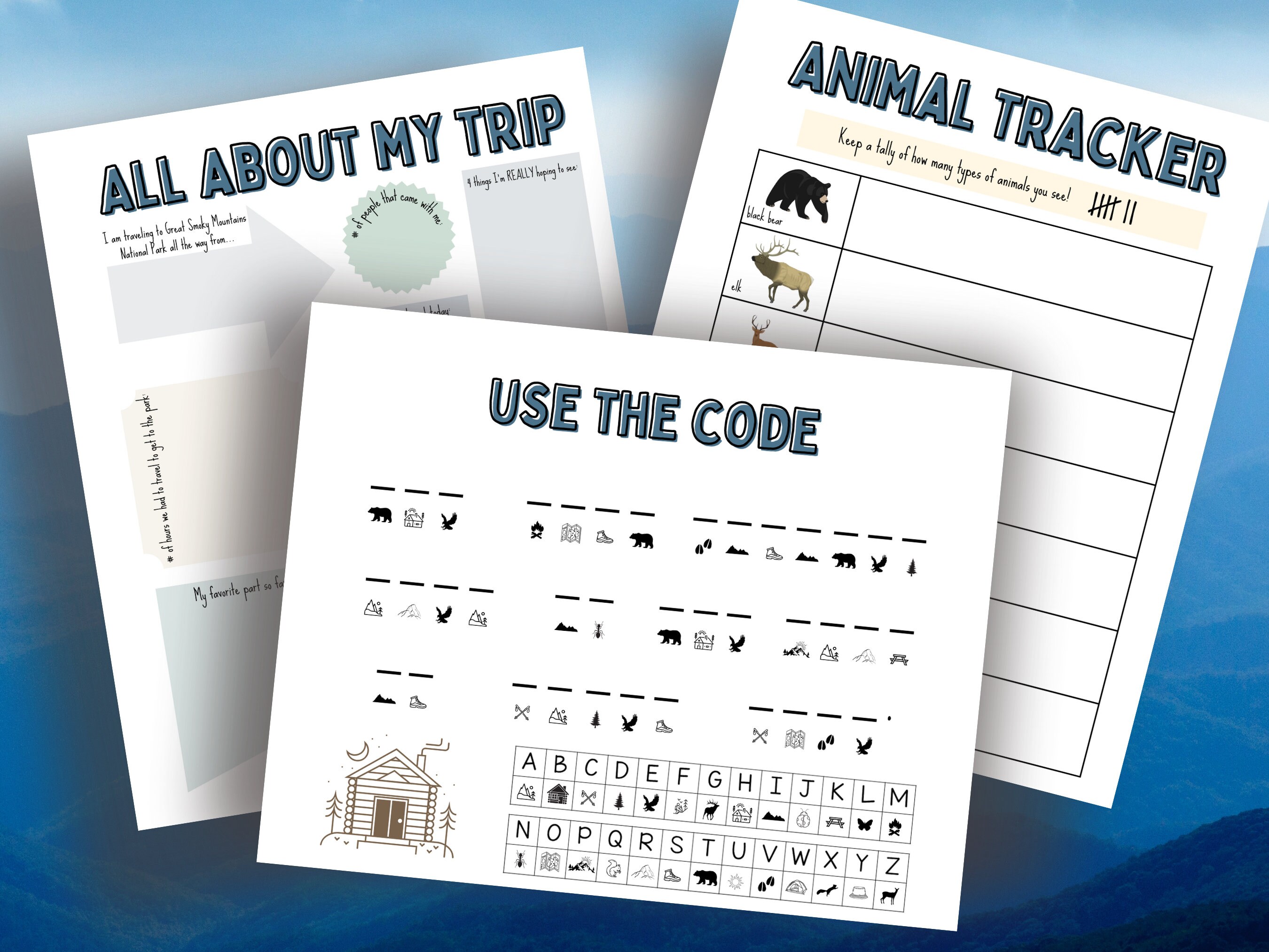 The Great Smoky Mountain National Park Adventure Book | Workbook for ...