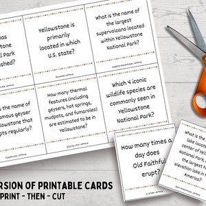 Jeu-questionnaire sur le parc national de Yellowstone | 100 questions ...