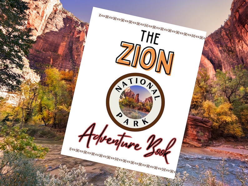 The Zion National Park Adventure Book Digital Download - Etsy