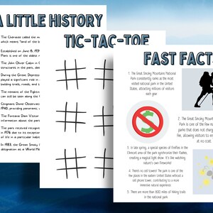 The Great Smoky Mountain National Park Adventure Book | Workbook for ...