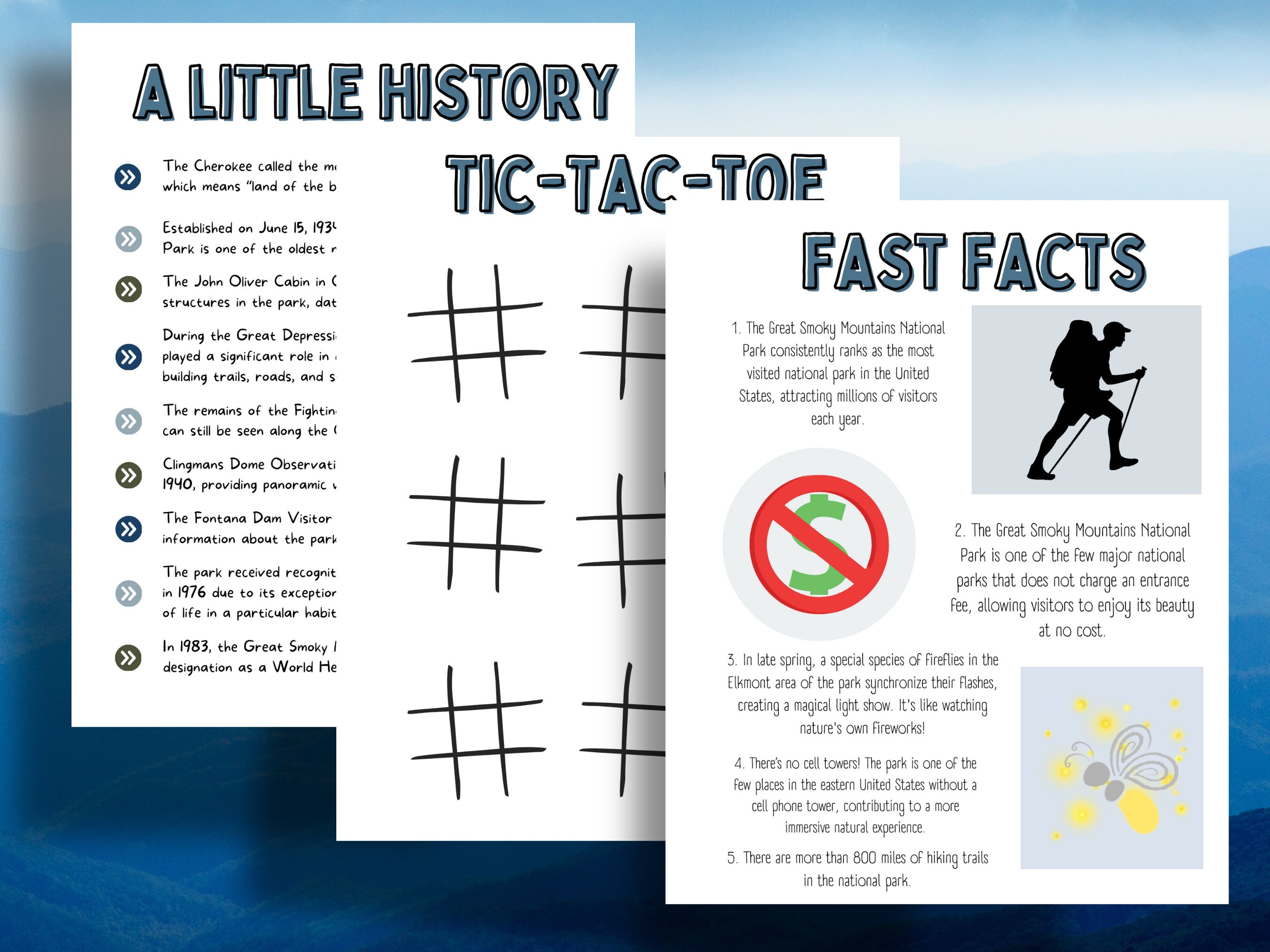 The Great Smoky Mountain National Park Adventure Book | Workbook for ...