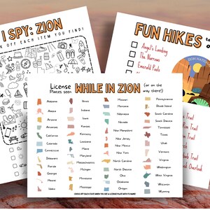 The Zion National Park Adventure Book Digital Download - Etsy