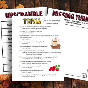 The Thanksgiving Adventure Book | Workbook for Kids | Thanksgiving ...