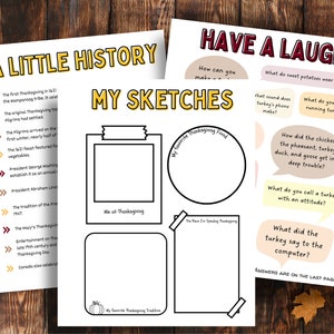 The Thanksgiving Adventure Book | Workbook for Kids | Thanksgiving ...