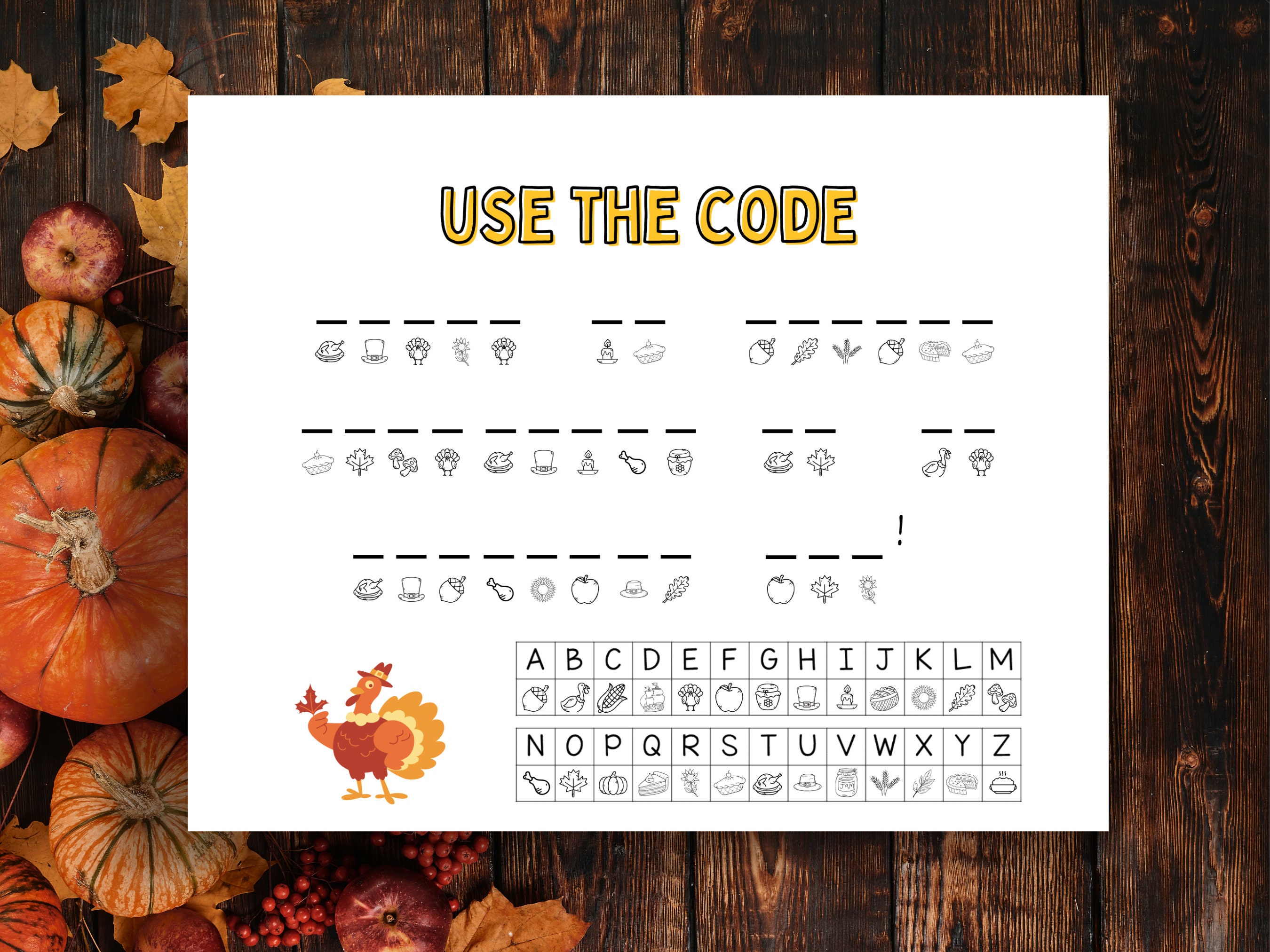 The Thanksgiving Adventure Book Workbook for Kids - Etsy