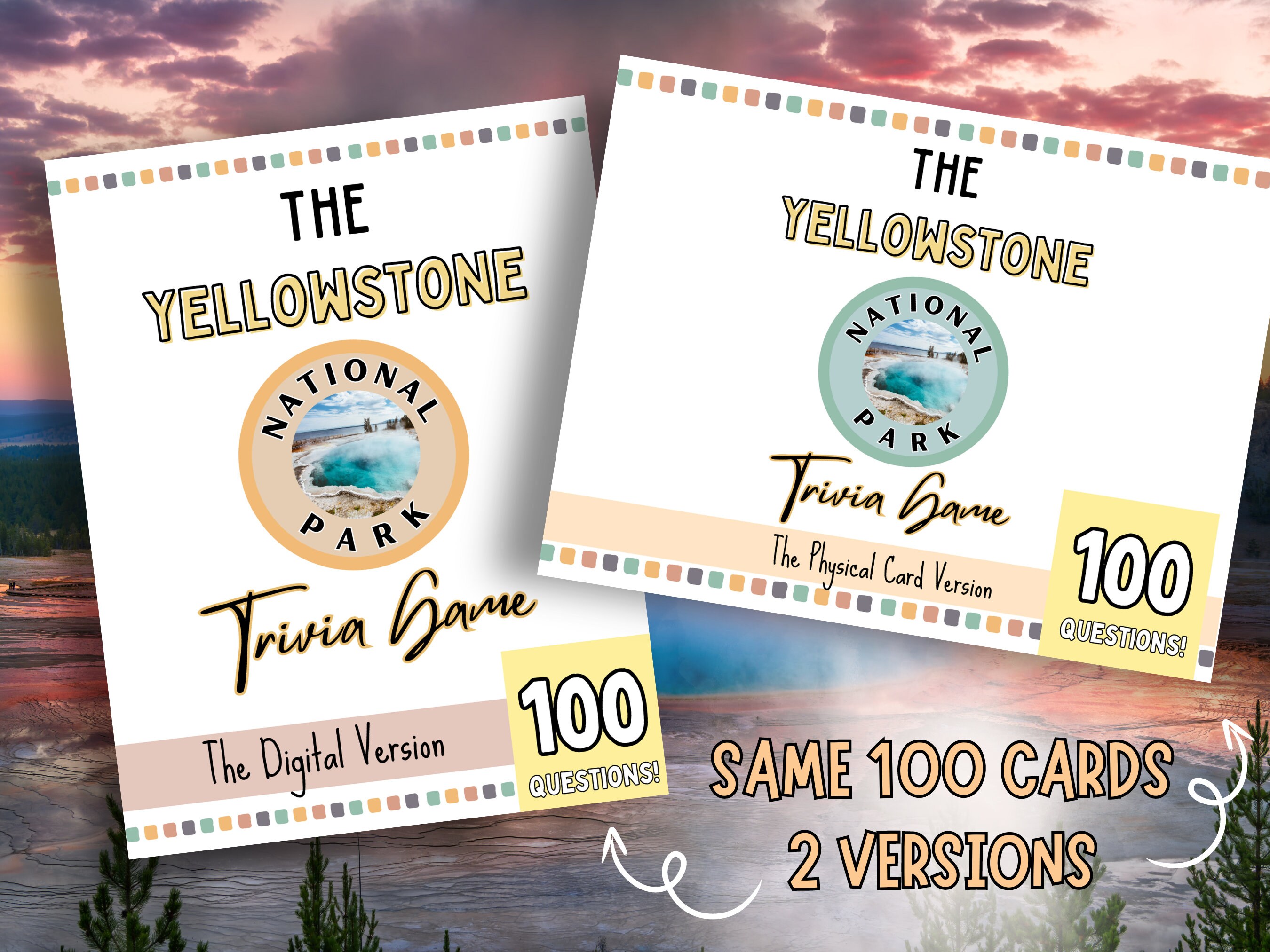 Jeu-questionnaire sur le parc national de Yellowstone | 100 questions ...