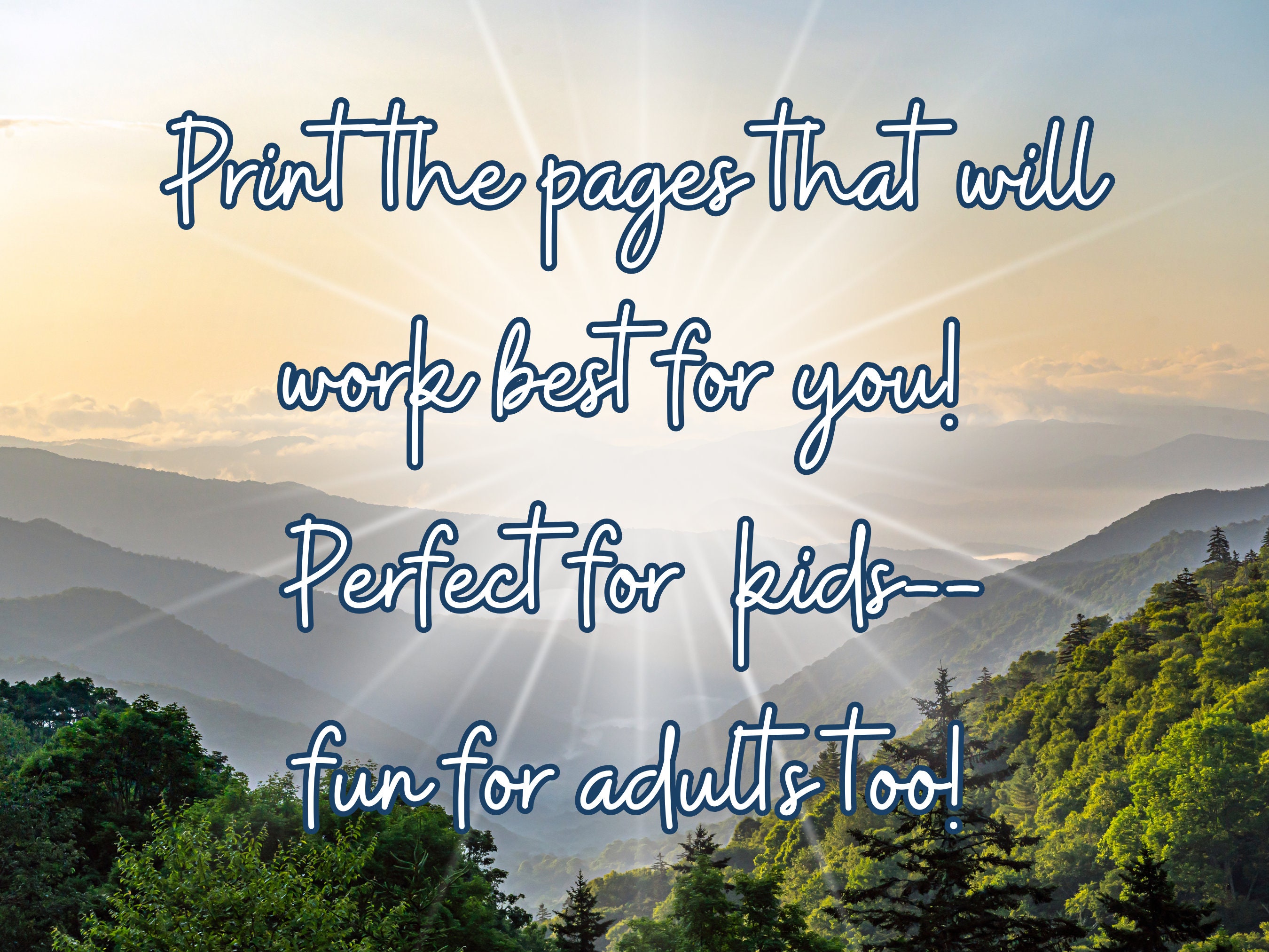 The Great Smoky Mountain National Park Adventure Book | Workbook for ...