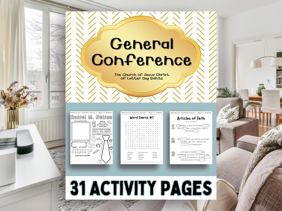General Conference Activity Pages | LDS | Church of Jesus Christ of ...