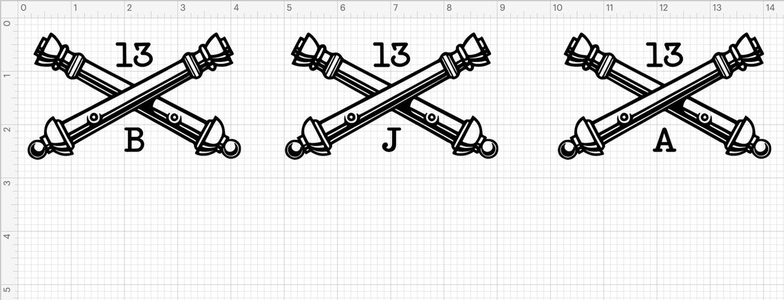 Crossed Cannons Army Artillery Decal - Etsy