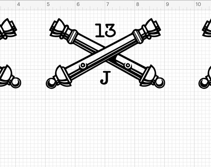 Crossed Cannons Army Artillery Decal - Etsy
