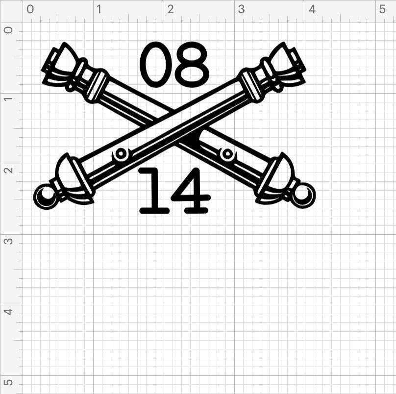 Crossed Cannons - USMC - Artillery Decal - Etsy