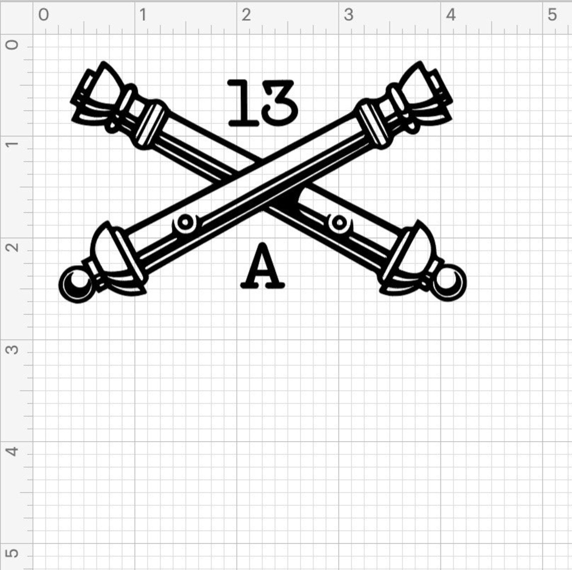 Crossed Cannons Army Artillery Decal - Etsy