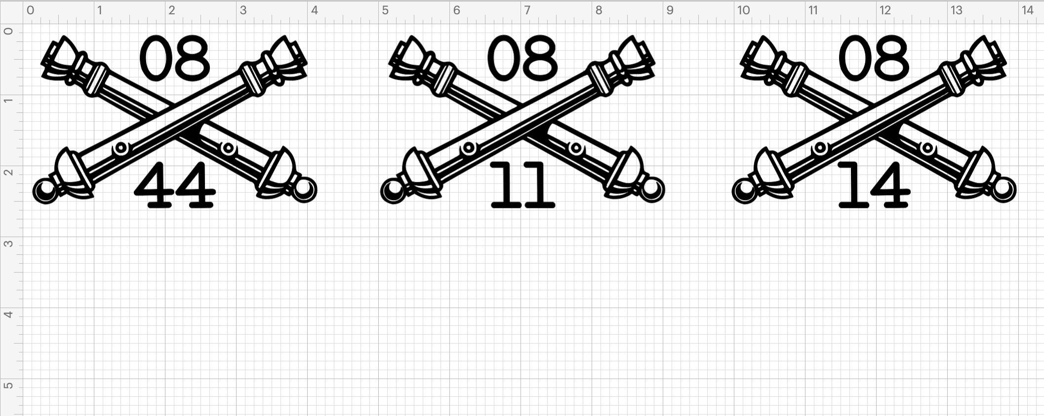 Crossed Cannons - USMC - Artillery Decal - Etsy