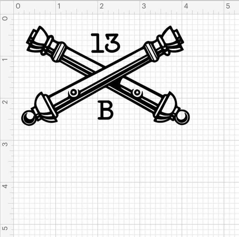 Crossed Cannons Army Artillery Decal - Etsy