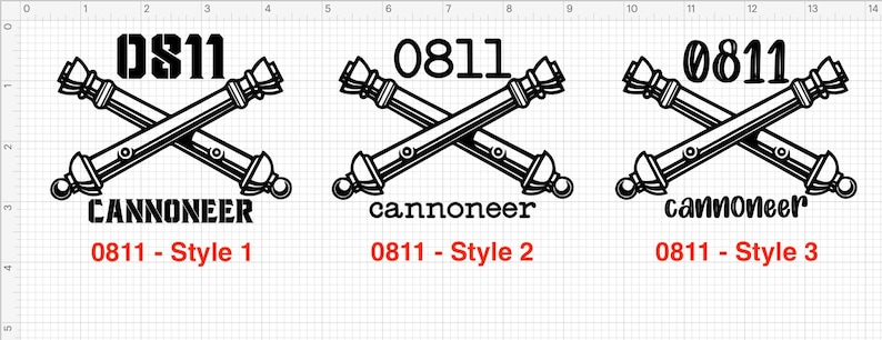 0811 - USMC - Cannoneer Decal - Etsy