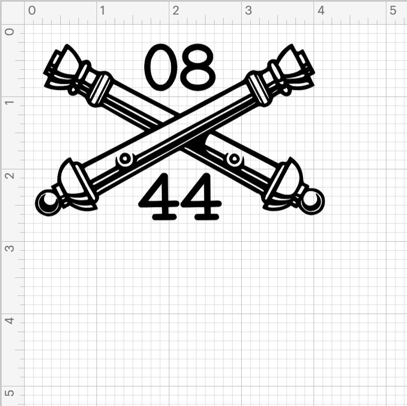 Crossed Cannons - USMC - Artillery Decal - Etsy