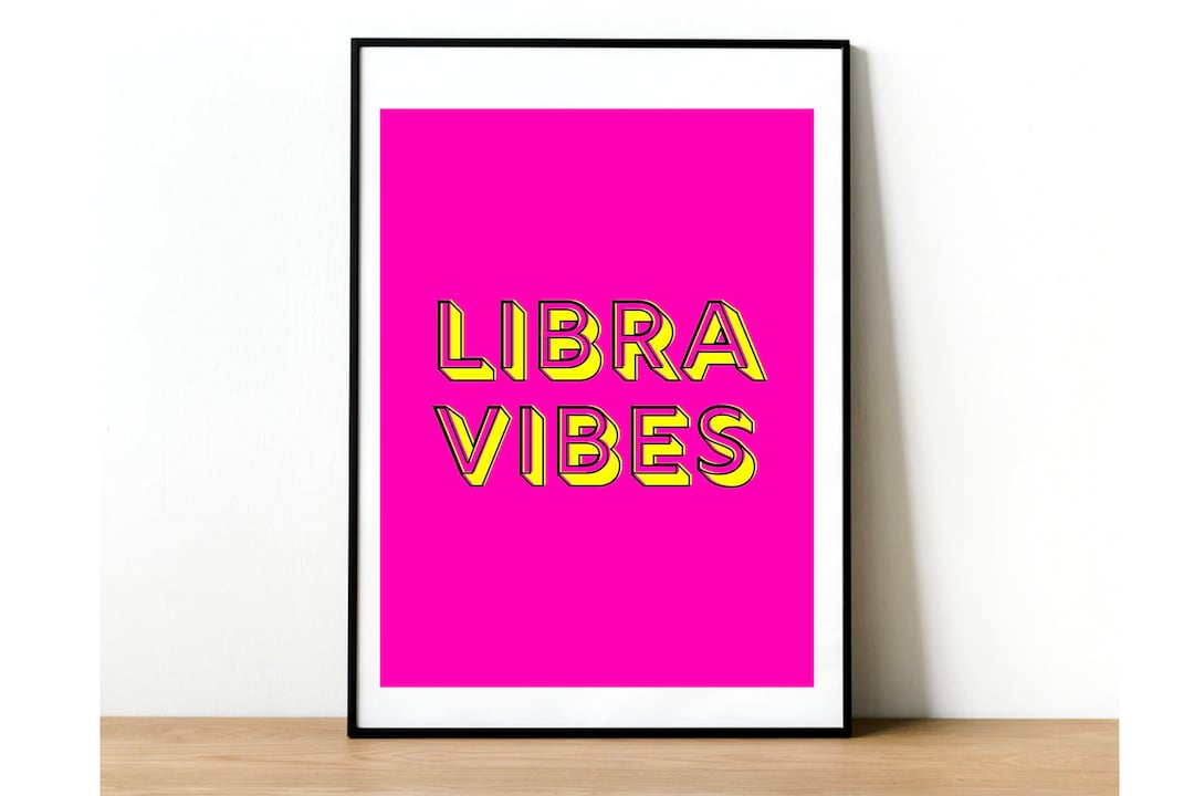 Libra Vibes Poster - Etsy