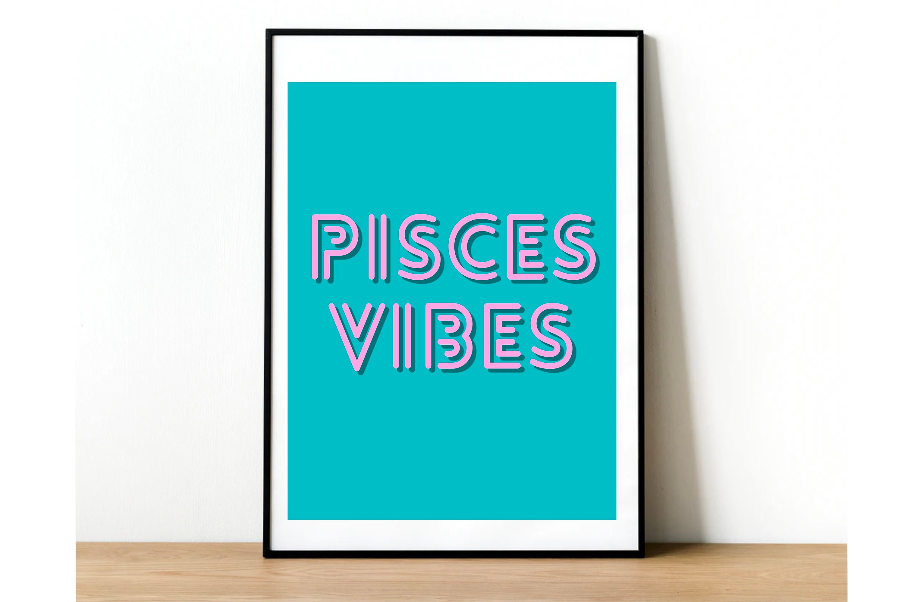 Pisces Vibes Poster - Etsy