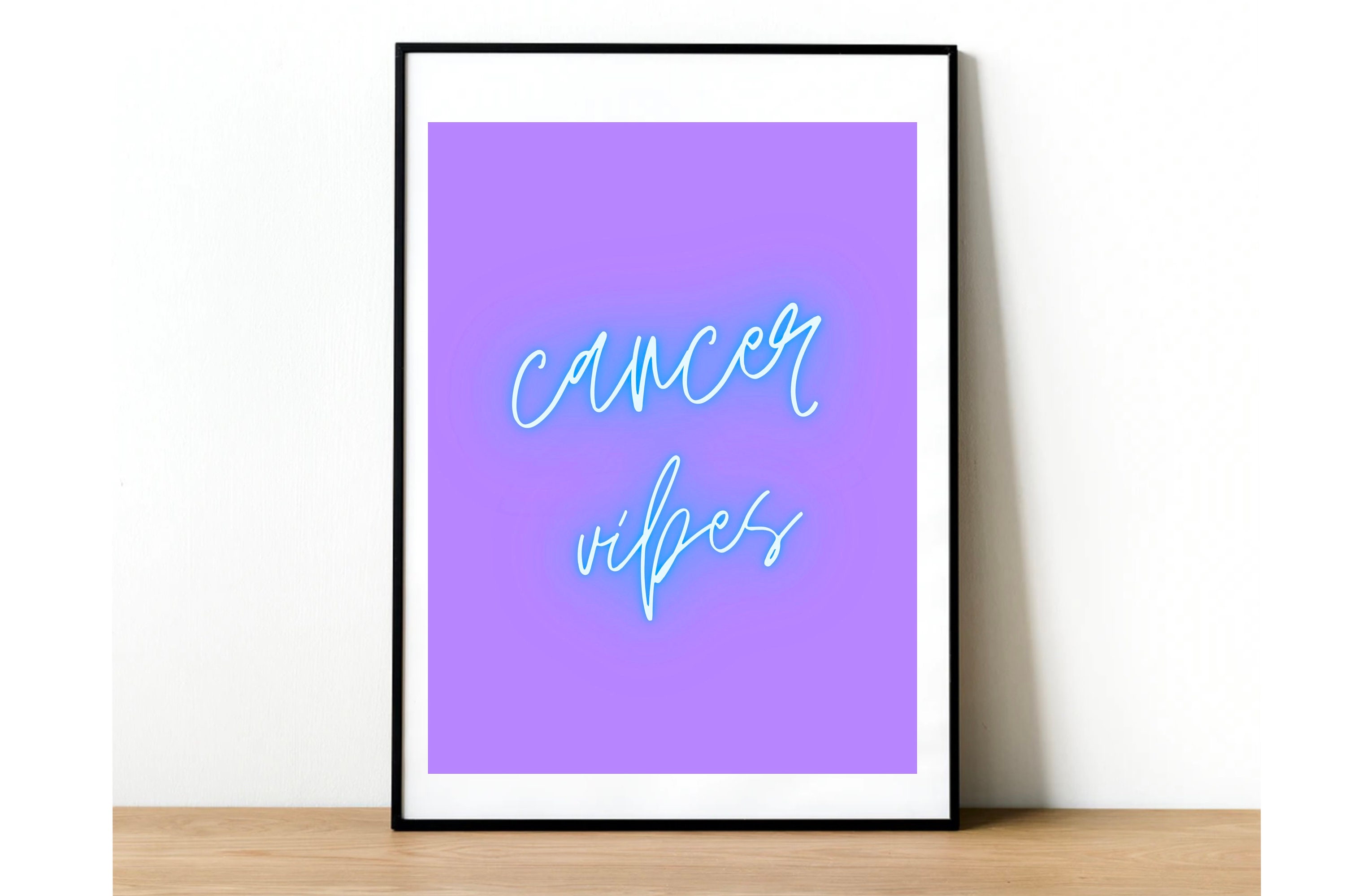 Cancer Vibes Poster - Etsy