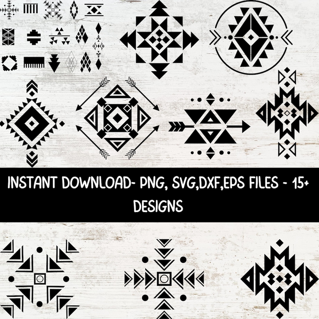Aztec SVG Bundle Tribal SVG| Aztec Arrow Svg for Cricut| Aztec Png ...