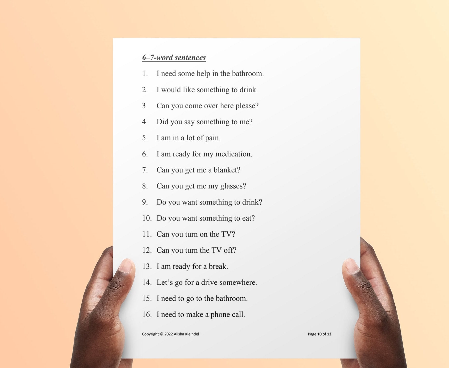 Functional Phrases Pack Medical SLP Med SLP PDF Speech - Etsy