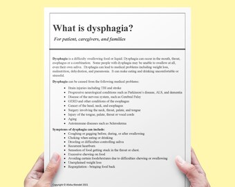 Dysarthria Handout Medical SLP Speech Treatment Worksheets - Etsy