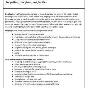 Dysphagia Therapy Pack, Med SLP, Speech Treatment, Worksheets ...