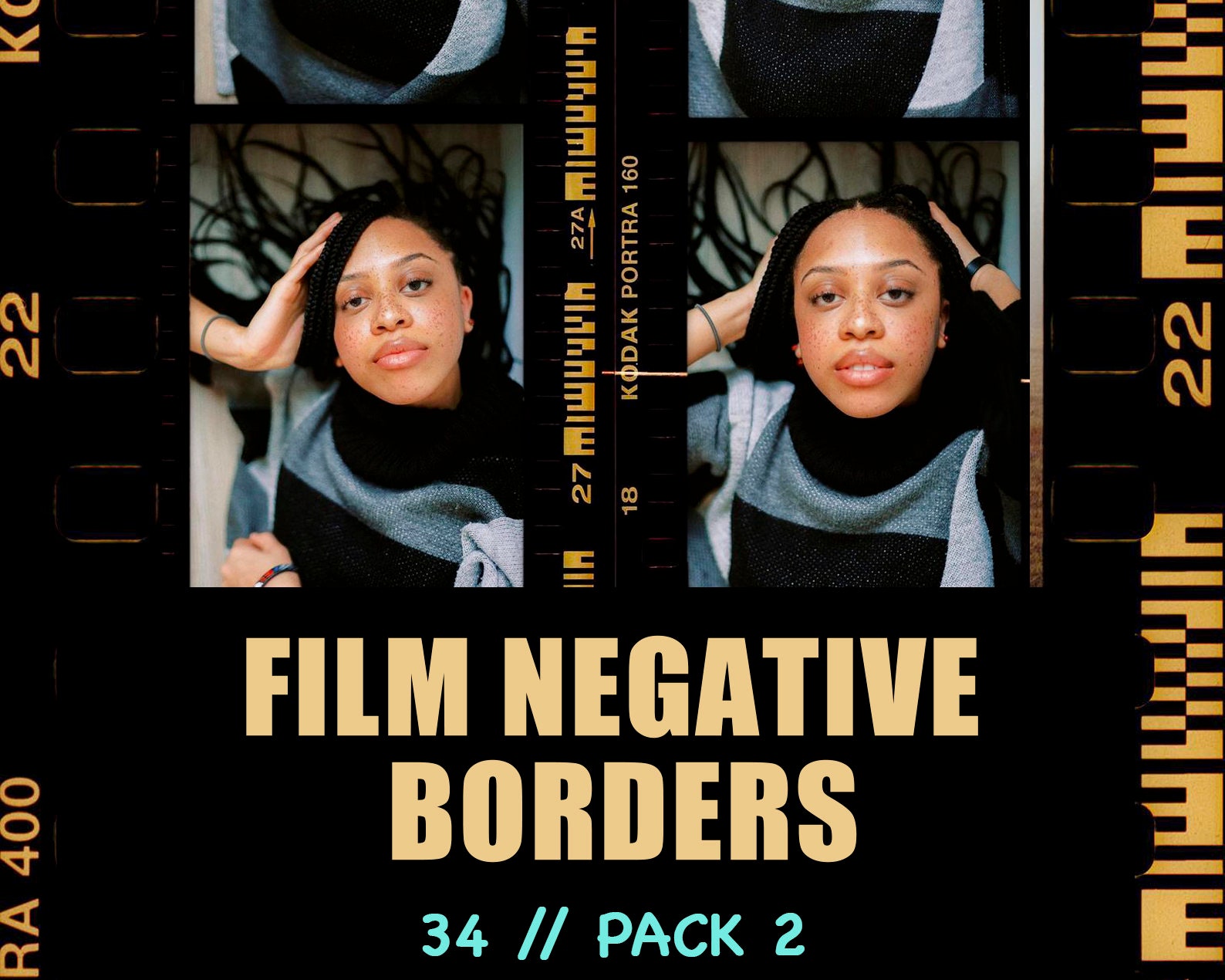 35 Film Frame Negative Borders (kodak and More) Pack 2 - Etsy