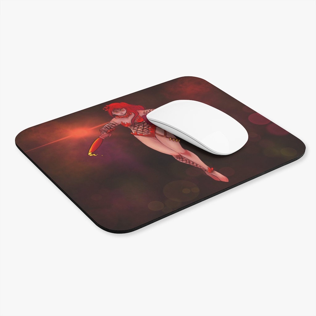 Red Ninja Gaming Mouse Pad Gamer Girl Gift Mousemat desk Accessories - Etsy