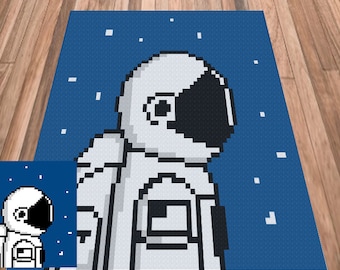 MINI C2C Astronaut Crochet Pattern / C2C Space / C2C Graphgan Pattern ...
